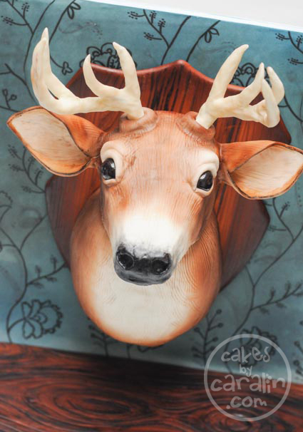 Wall-Mounted Deer Head Cake – Cakes By Caralin